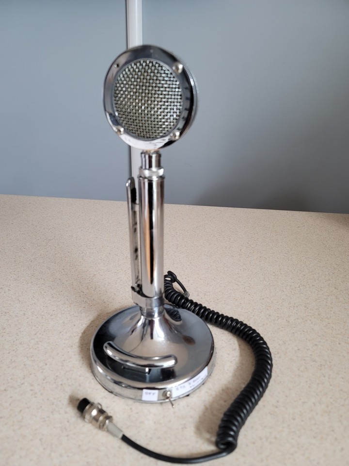 ASTATIC SILVER "K" EAGLE POWER MIC FOR GALAXY RANGER UNIDEN COBRA ...