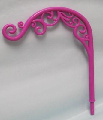 2 STORY GLAM BARBIE Doll MATTEL vacation BEACH HOUSE purple SUPPORT Arm ...