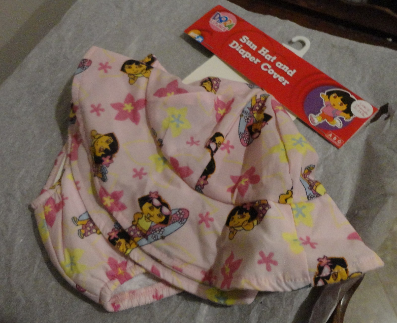 Girls Pink Dora the Explorer Sun Hat & Diaper Cover Medium, Large, X ...