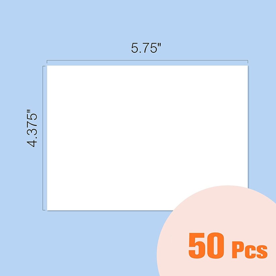Bright White Invitation Paper Envelopes 4 3/8X5 3/4 Self Seal Greeting ...