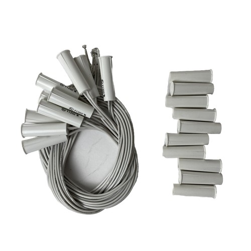 Tane TAP-10 WH 0.7” Gap 3/8" Alarm Contacts & Magnets (10PK) White | eBay