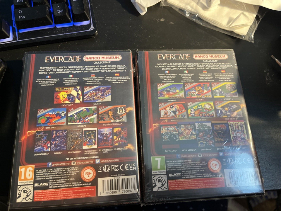Evercade Namco Museum Collections 1 AND 2 - NEW Sealed Evercade cart ...