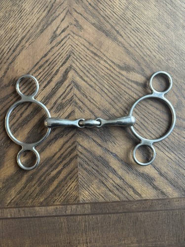 Metalab Double-Jointed Lozenge 3 Ring Elevator Gag Bit Stainless Steel ...