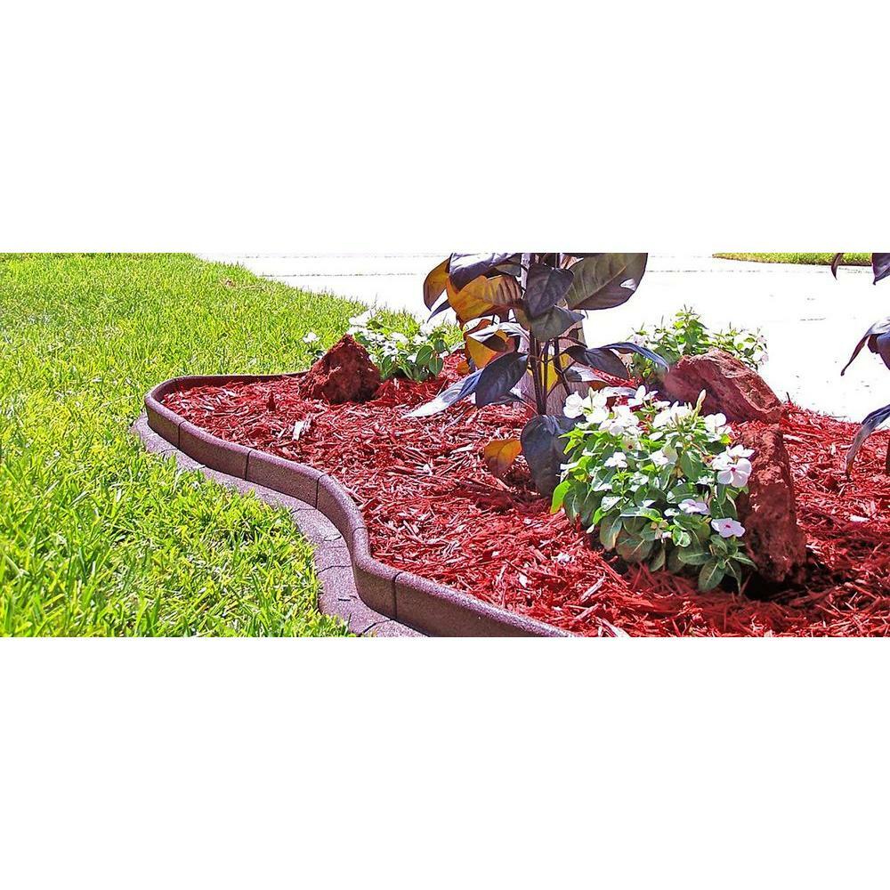 Ecoborder 4 Ft Red Rubber Curb Landscape Edging 36countcurbred36