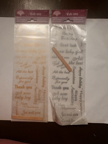 Pergamano Rub-ons Gold & Silver | eBay UK