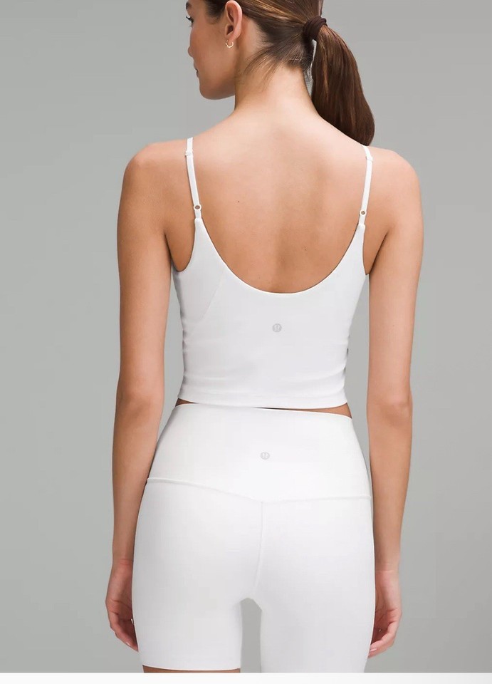 lululemon Align™ Cropped Cami Tank Top Light Support A/B Cup White size ...