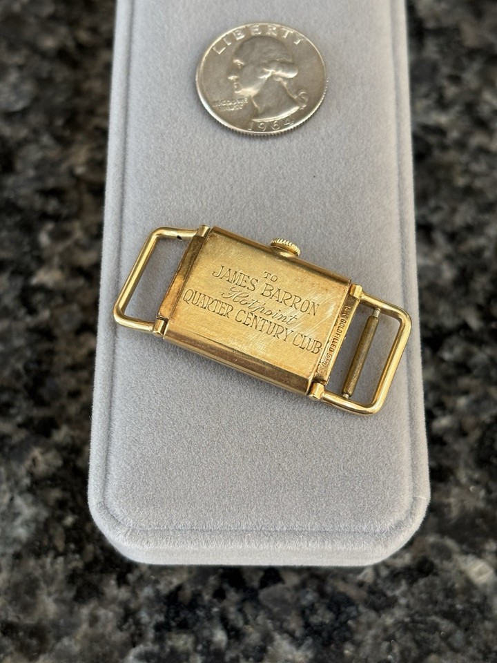 Vintage Hamilton 982 USA 14K Gold Filled 19J Fancy Case Men’s Watch ...