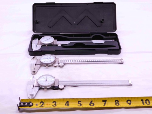3pcs FOWLER 6" DIAL CALIPERS FOR PARTS / REPAIR STAINLESS HARDENED ...
