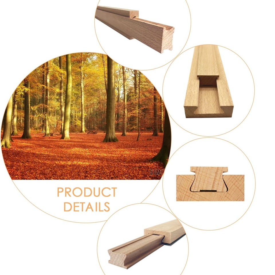 Wood Drawer Slides Classic Guide Undermount Center Mount Track 17.7 ...