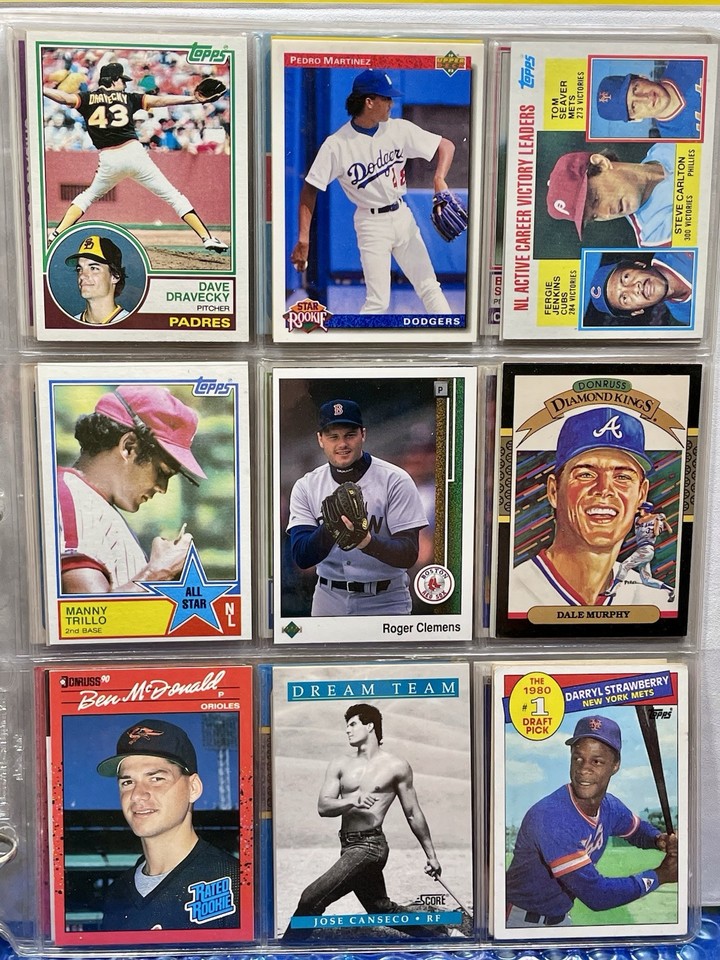 Baseball Rookie Card Lot, Binder HOF, Stars, Judge Collection Sports ...