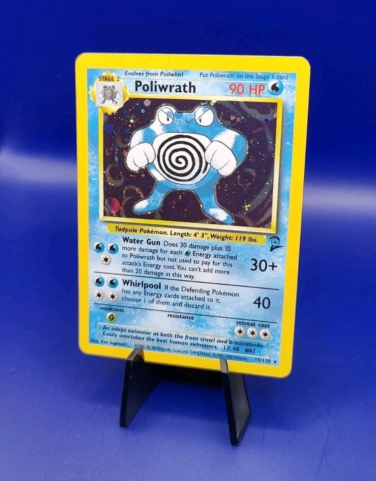 Poliwrath 15/130 Base Set 2 Holo Rare Pokemon Card Nintendo Pokémon TCG ...