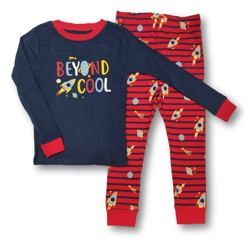 4T Toddler Boys Space Pajamas 2-Piece "Beyond Cool" Spaceship Galaxy PJ ...