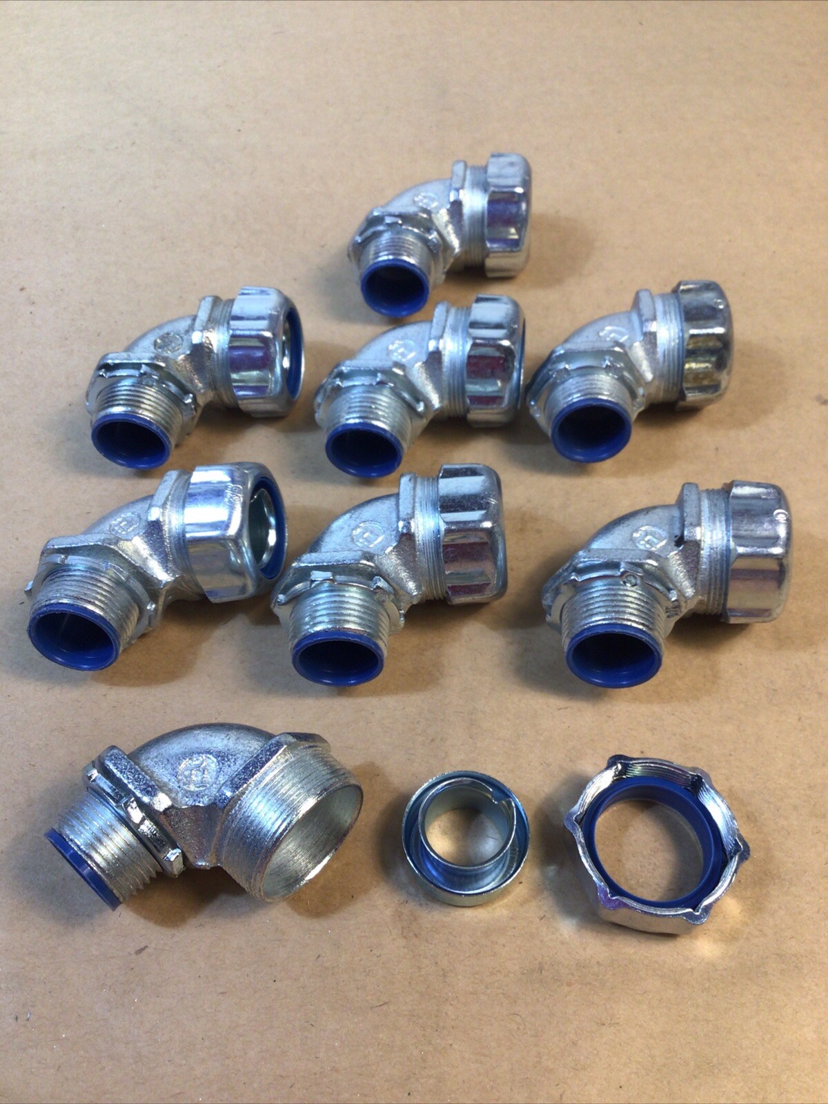 Lot of 7 Thomas & Betts Liquid Tite Flex 3/4" 90° Conduit Connector Cat ...