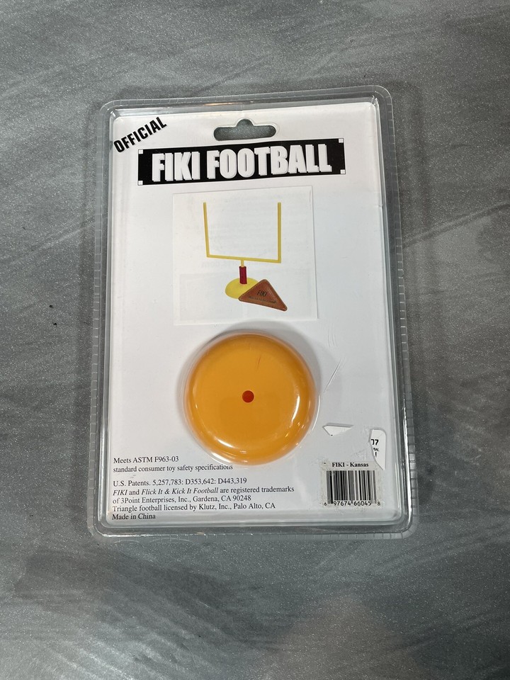 Fiki Football KU Jayhawks Flick it Football NEW vintage College | eBay