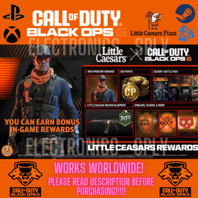CALL OF DUTY BLACK OPS 6 BO6 LITTLE CAESARS PROMO - READ DESCRIPTION ...