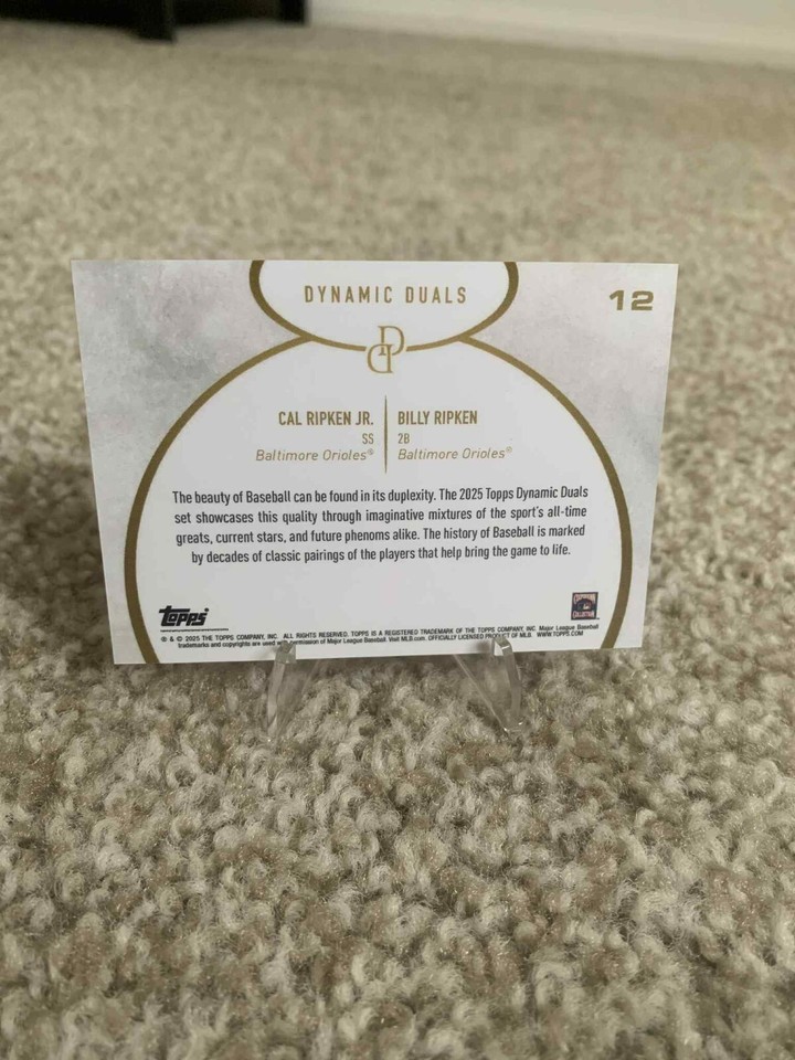 2025 Topps Dynamic Duals Cal Ripken Jr/Billy Ripken Base #12 | eBay
