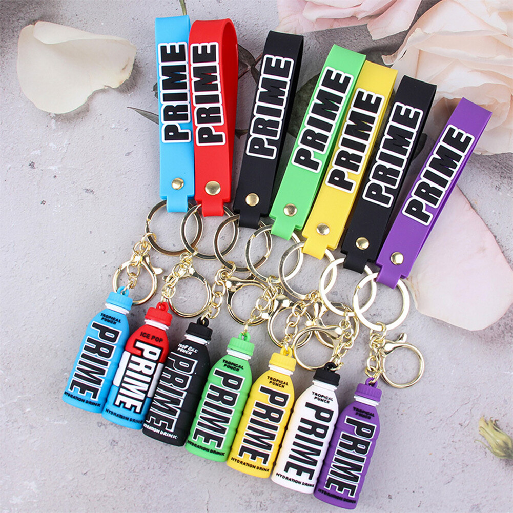 UK KSI Prime Bottle Keyring Metal Keychain Fashion Car Key Rings Girls ...