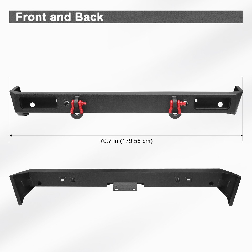For 1999-2003 2004 Land Rover Discovery 2 II Rear Bumper with Sensor ...