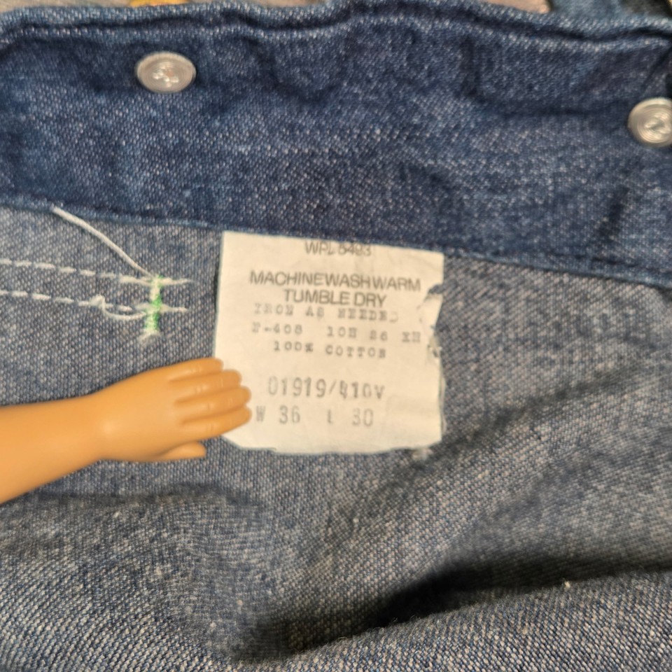 Vintage New! Washington Dee Cee Bib Overalls Mens 36x30 Deadstock W ...
