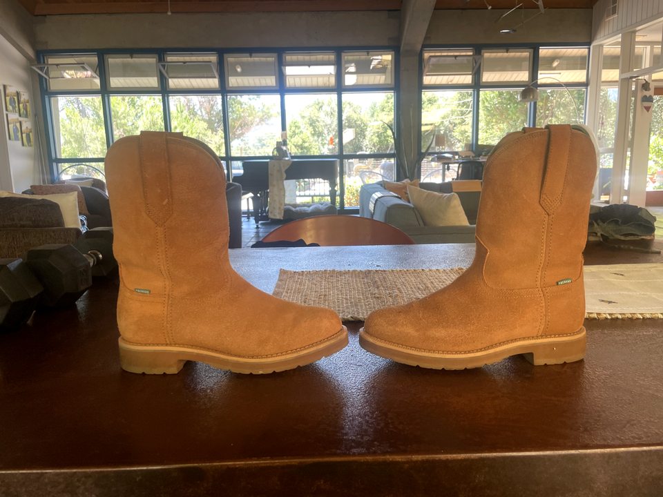 Tecovas Rugged Roper Size 9 EE Men's Cowboy Boots Cashew Roughout | eBay