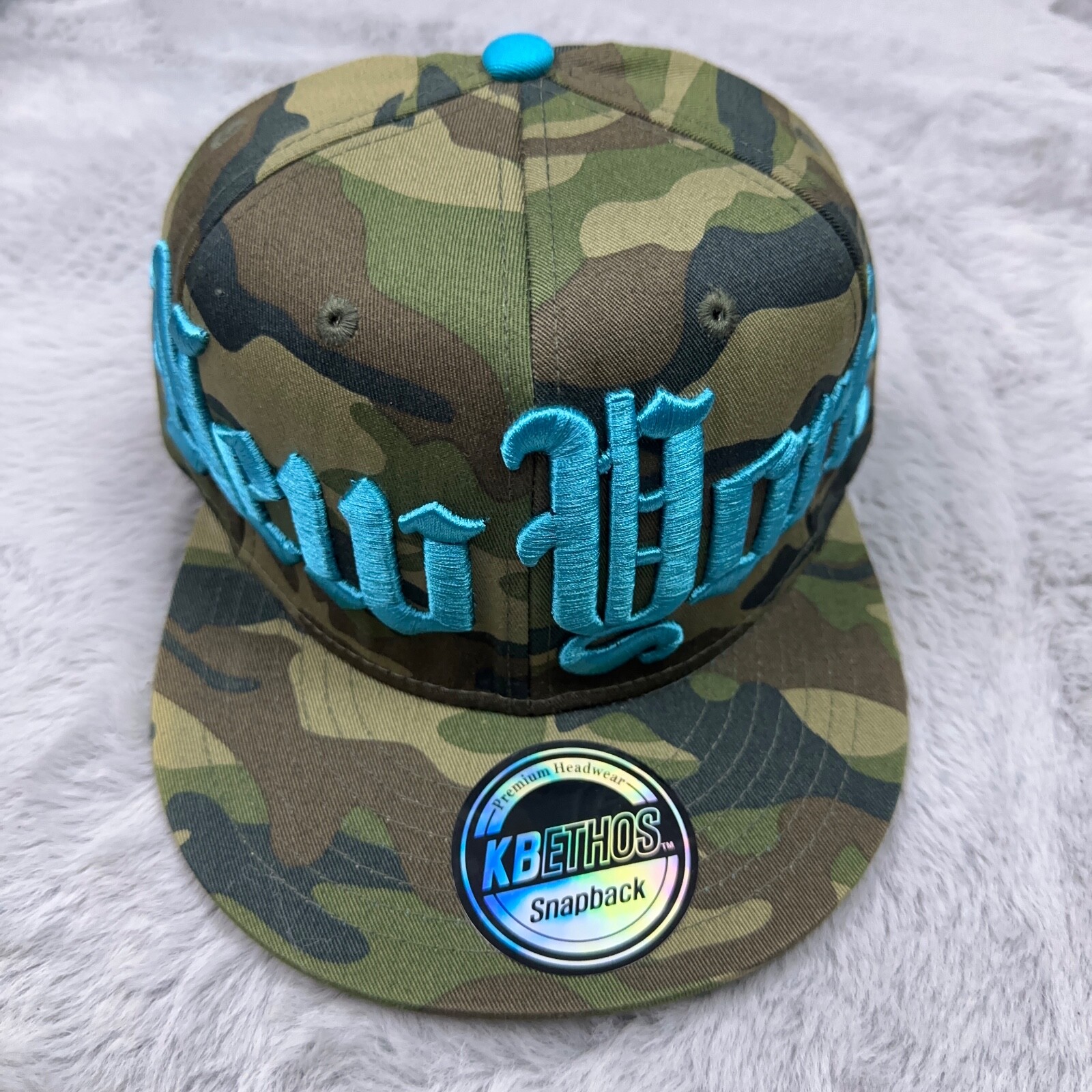 KB Ethos Hat Camouflage Snap Back New York Embroidered | eBay