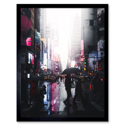 Stackpoole Manhattan Street New York Photo Wall Art Print Framed 12x16 ...
