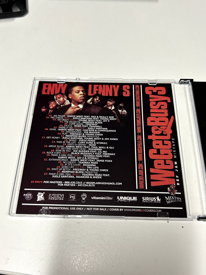 DJ ENVY LENNY S DEF JAM THE MIXTAPE VOL 3 WE GETS BUSY NYC PROMO ...