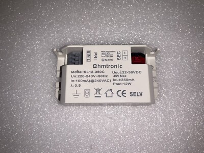 OHMTRONIC LED DRIVER SL12-350C 220-240V -50Hz | eBay UK