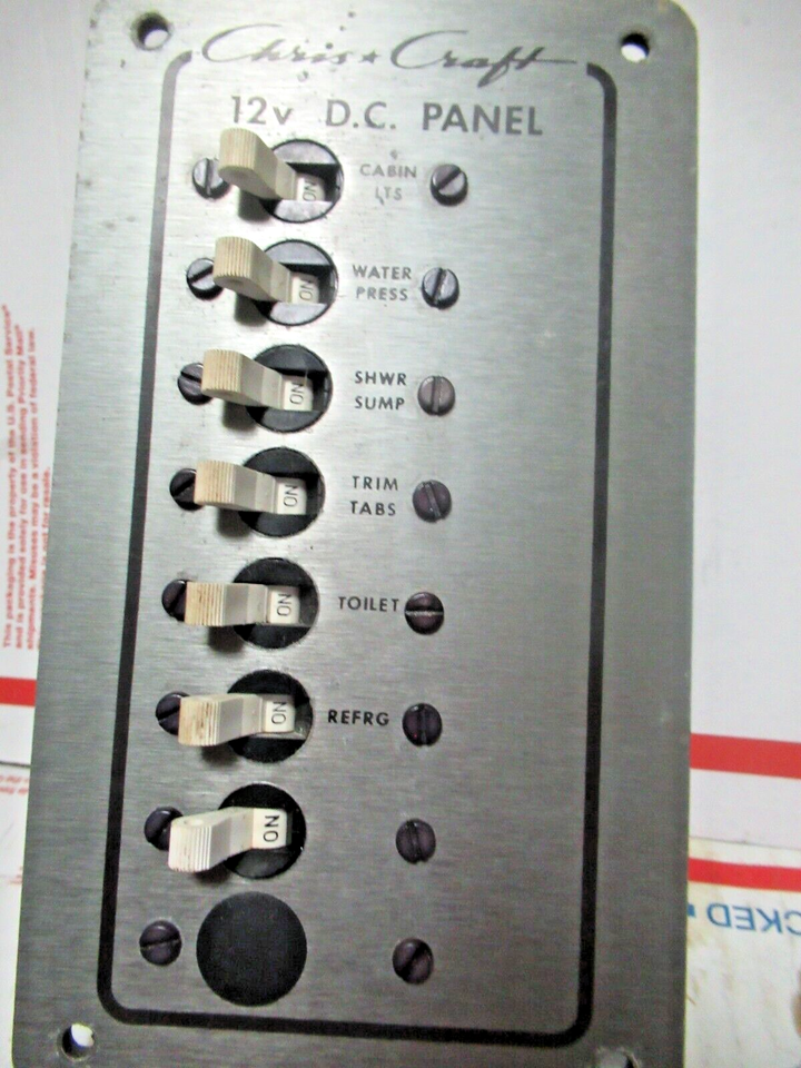 Chris Craft 12V D.C. Panel | eBay