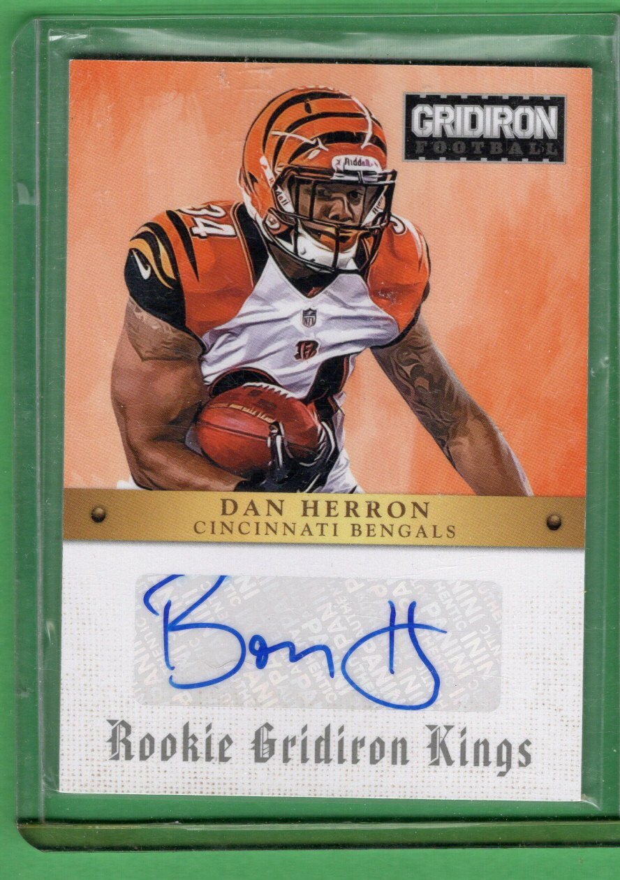 2012 Gridron Football Autograph DAN HERRON no.22 Bengals #41/99 | eBay