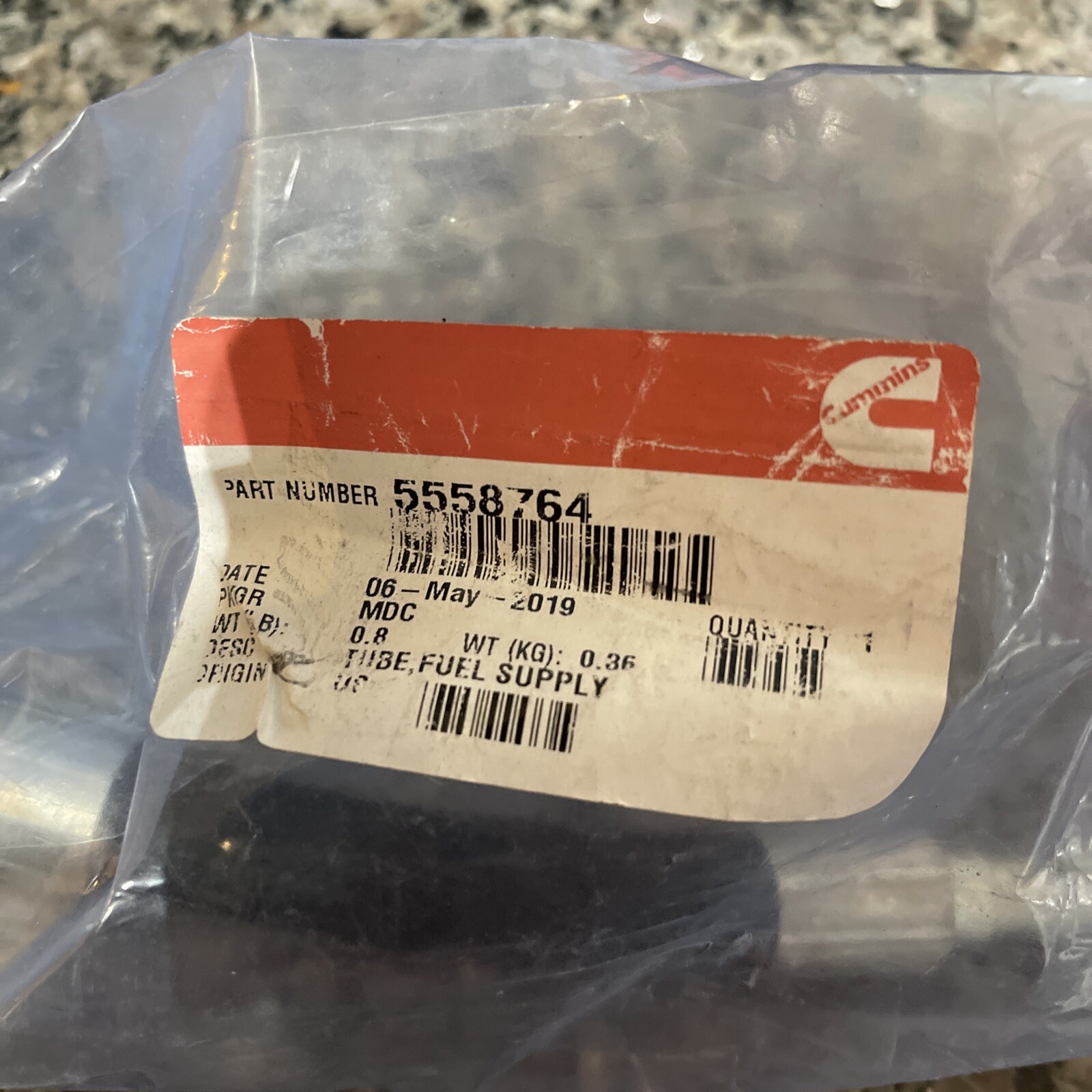 CUMMINS TUBE,FUEL SUPPLY 5558764 | eBay