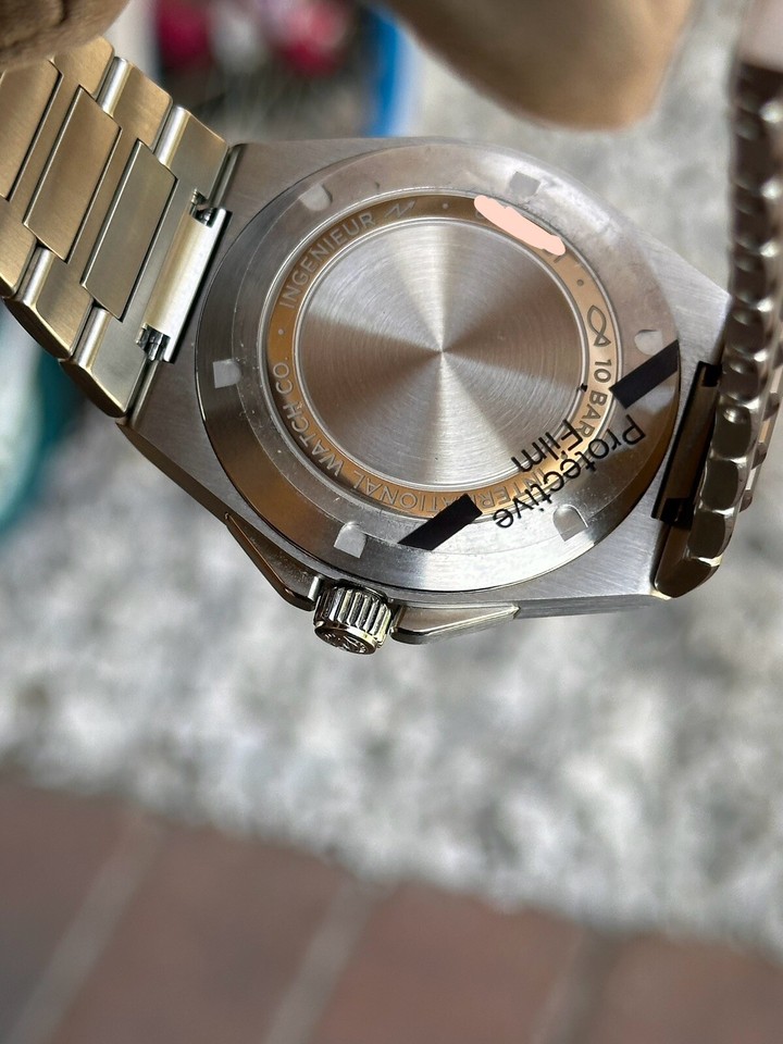 IWC Ingenieur Men's Black Dial Watch IW328901 Automatic 40mm Steel Case ...