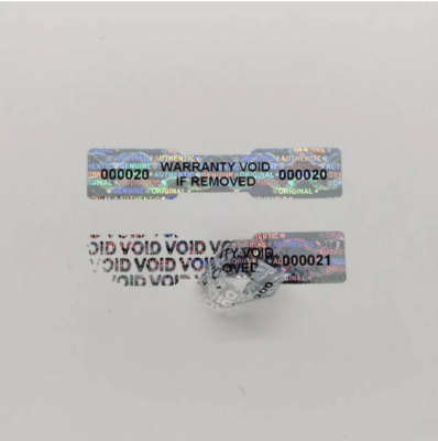 SECURITY SEAL, TAMPER EVIDENT Warranty void stickers Dog bone hologram ...