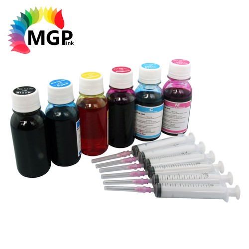 6x Refill Ink kit for HP 02 02XL PHOTOSMART 3110 C6180 C6280 C7180 ...