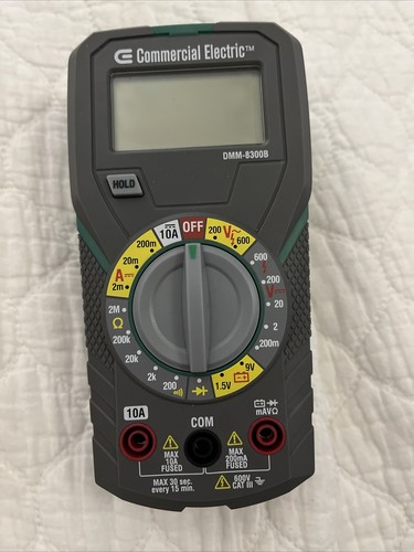 Commercial Electric Manual-Ranging Digital Multi-Meter DMM-8300B ...