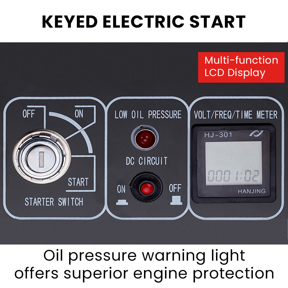 GENPOWER 8.4kW Peak 6kW Rated Single Phase Commercial Diesel Generator ...