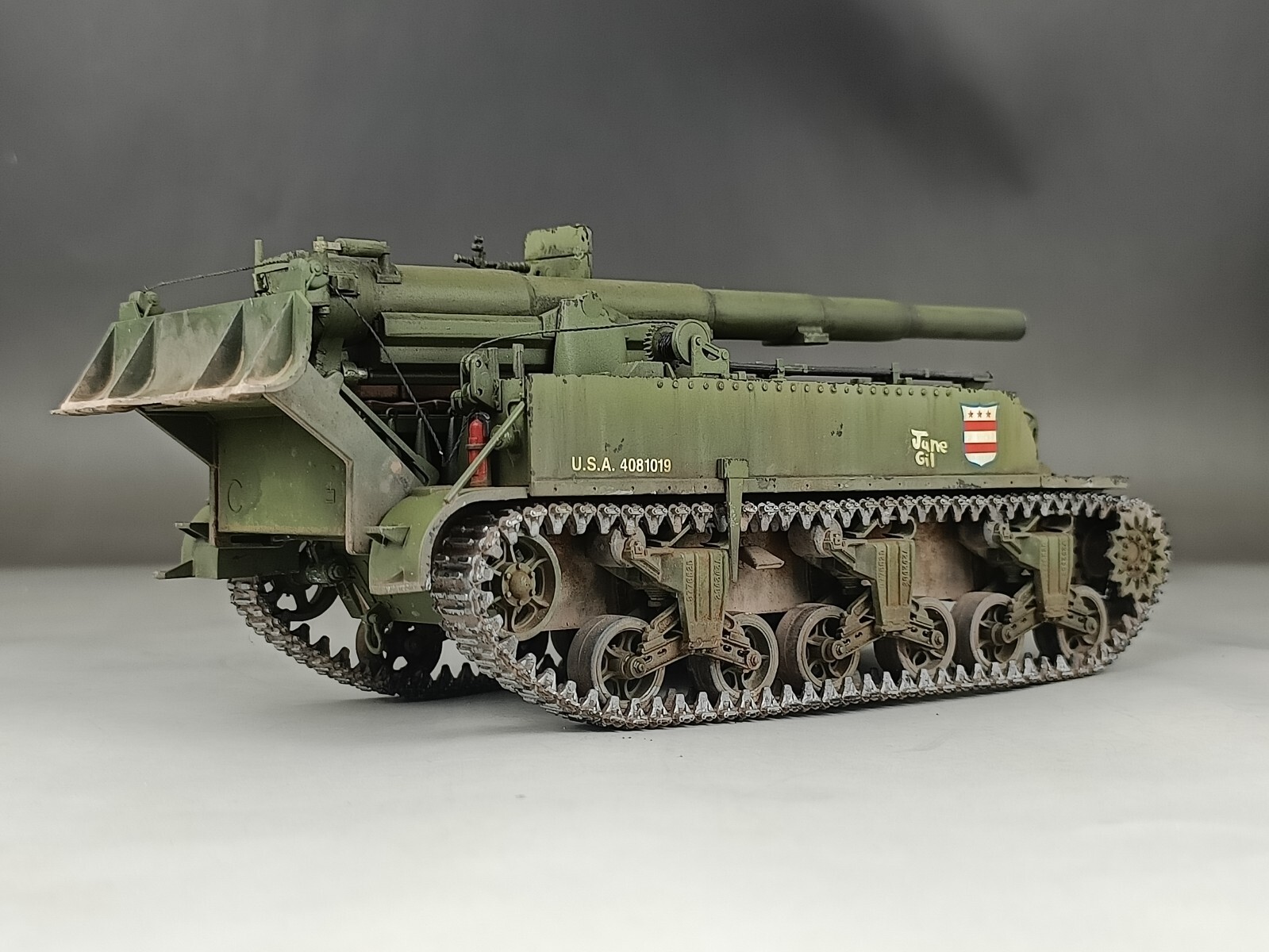 1/35 Built WWII U.S M12 155mm Gun Motor Carriage Howitzer Model | eBay