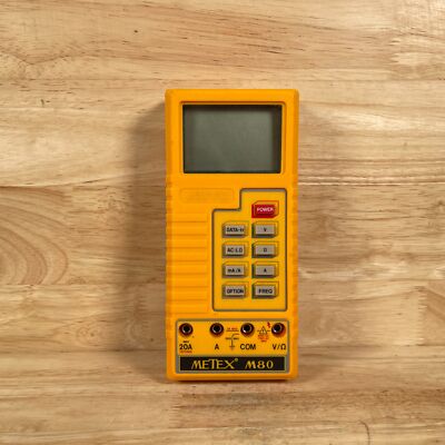 Metex M80 Gray LCD Display Digital Multimeter Compact Design - Yellow ...