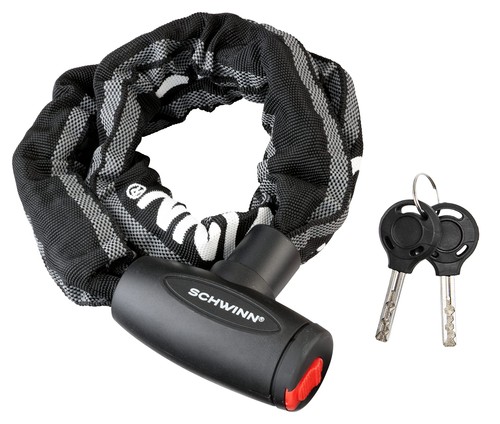 Schwinn Reflective Chain Key Lock for Bike, 3 feet x 8mm, Security ...