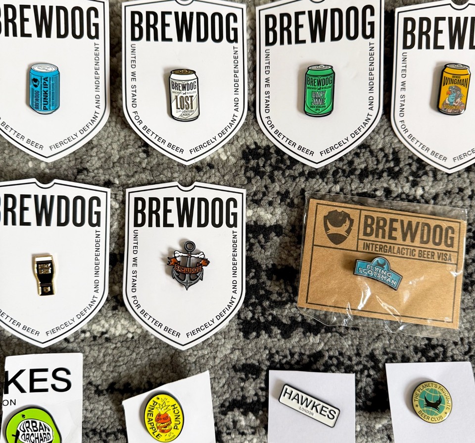 BrewDog Rare Pin Collection of 11 Pins - All New on Card | eBay UK