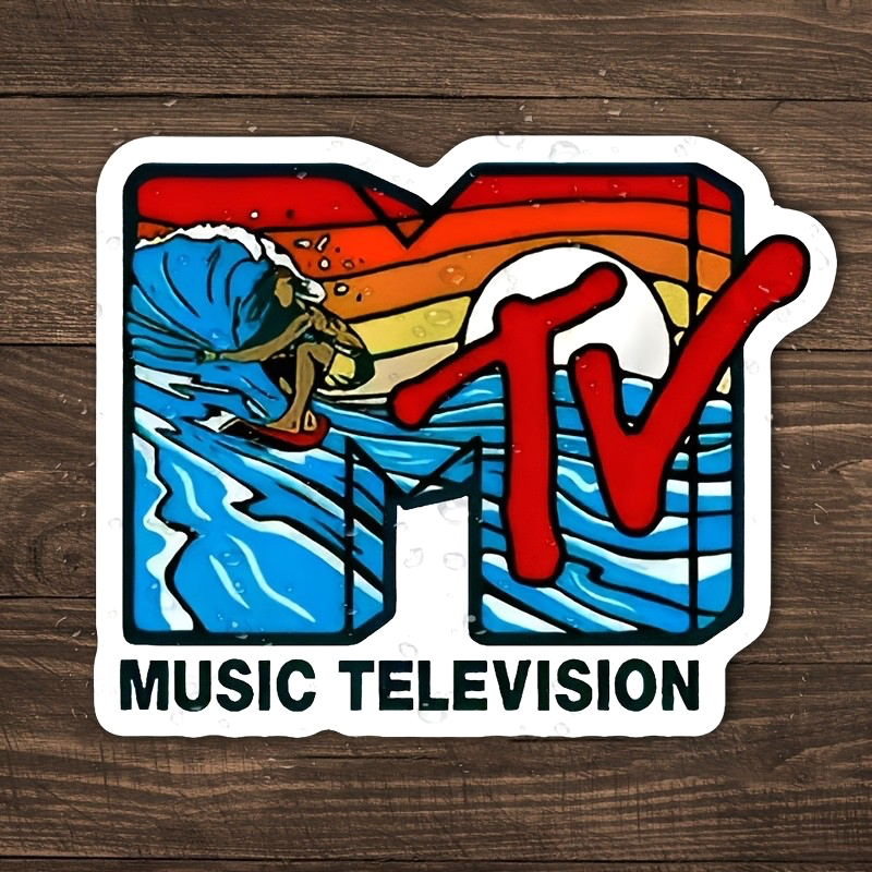 RARE MTV "SURFER" MTV MUSIC TELEVISION EMBROIDERED IRON-ON PATCH... | eBay