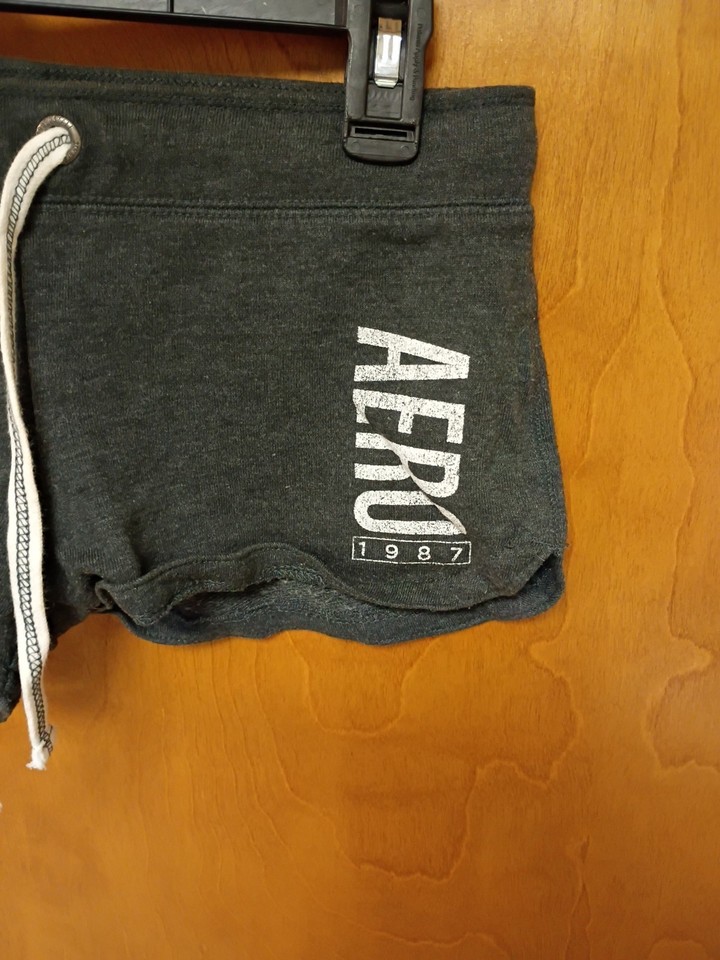 Aeropostale Lounge Trendy Booty Shorts Micro Mini Drawstring Womens S ...