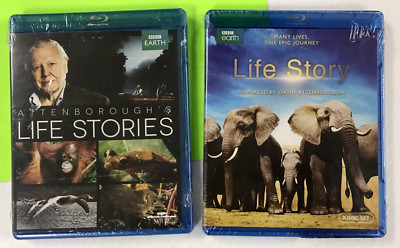x2 LIFE STORIES BBC Earth DAVID ATTENBOROUGH - NEW, SEALED BLU-RAYs ...