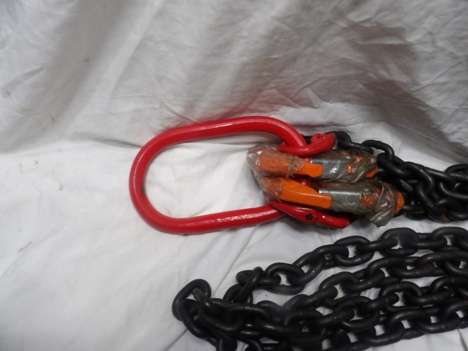 7 ft. Double Leg Rigging Chain Lifting Sling 5/16" | eBay