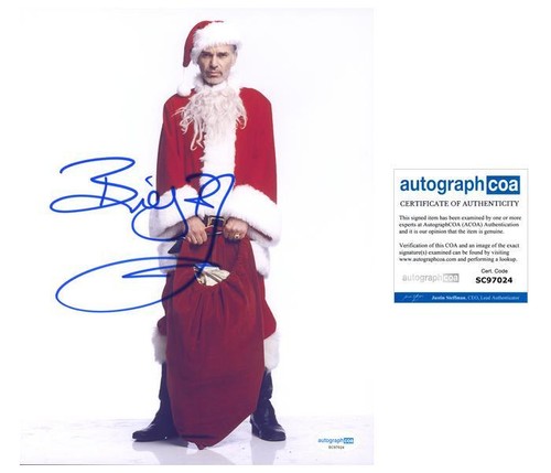 Billy Bob Thornton "Bad Santa" AUITOGRAPH Signed 'Willie' 8x10 Photo C ...