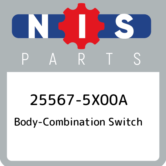 25567-5X00A Nissan Body-combination switch 255675X00A, New Genuine OEM ...