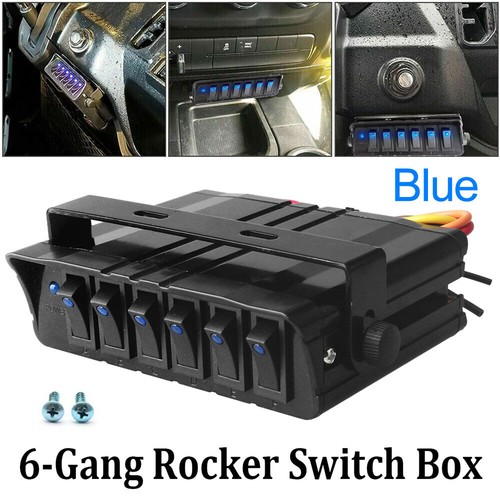 4 Gang Rocker Switch Panel Toggle Controller Box for Truck JEEP Offroad ...