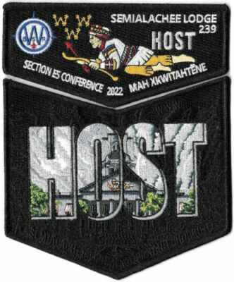 BSA OA Semialachee Lodge 239 Flap 2022 HOST Section Conference Set S4S Patch FL | eBay