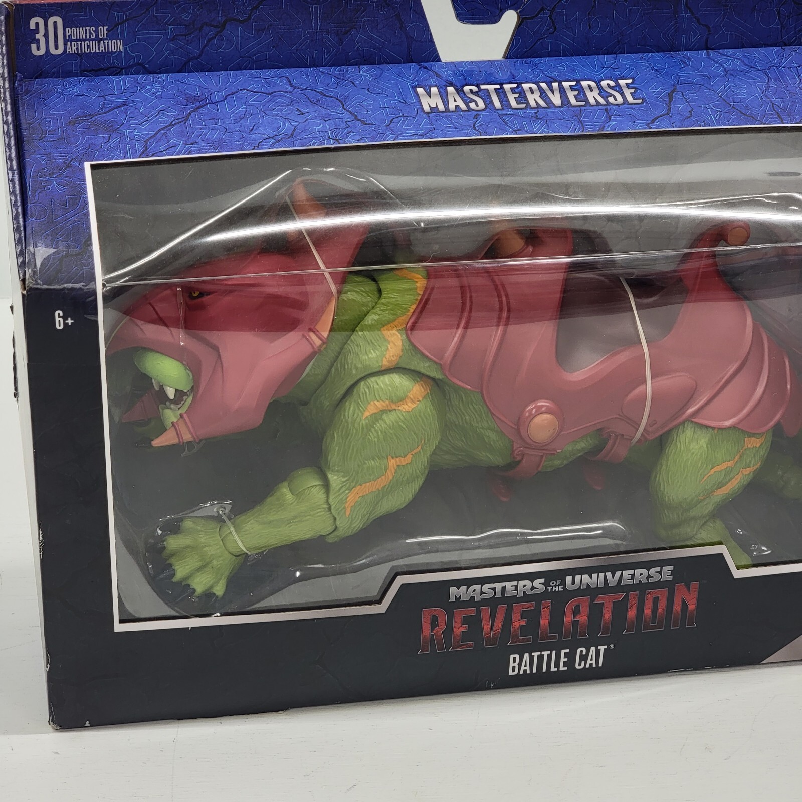 Mattel Masters of the Universe MOTU He-Man Deluxe Revelation Battle Cat ...