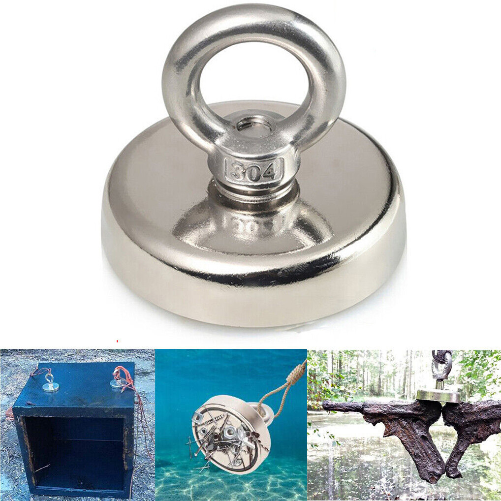 FISHING MAGNETS Super Strong Neodymium Magent Round Rare Earth 1.89/2. ...